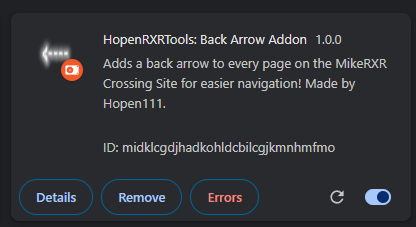 Back Arrow Chrome Extension